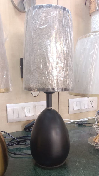 Table Lamps Lighting Evans, Teardrop Brushed Nickel Contemporary Cylin – Ankur Electricals