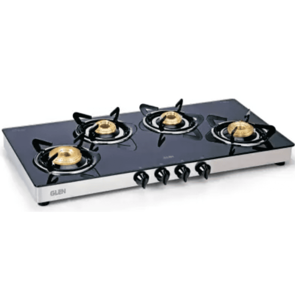 Glen Cooktop, 1044 GT XL HF BB, 4 Burner 81 cm Manual Ignition Glass T ...