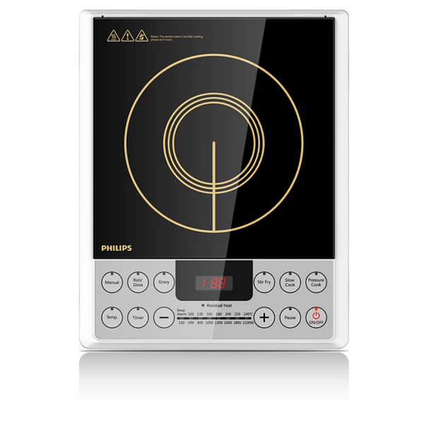 Philips HD 4994, 2000 Watts Induction Cooktop with Push Button, Black ...