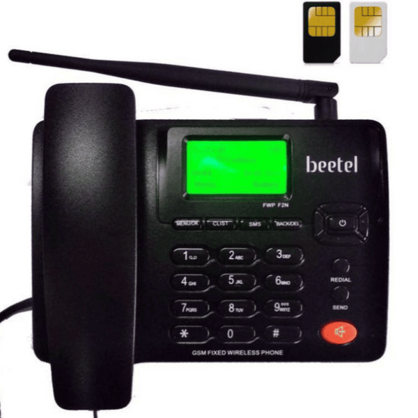 Beetel F2N+ GSM Fixed Wireless landline Phone with LCD Display, Voice ...