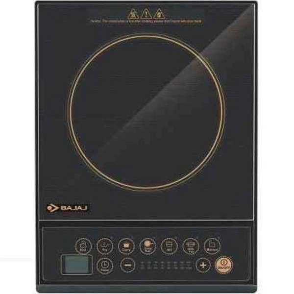 Bajaj ICX 130, 1600 Watts Induction Cooktop with Pan sensor, Black ...